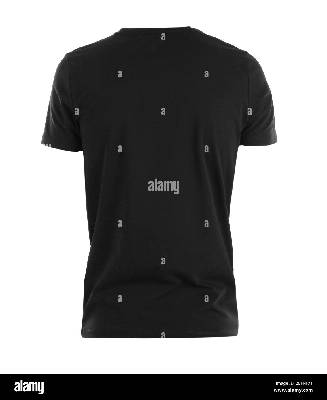 Back view of t-shirt on white background Stock Photo - Alamy