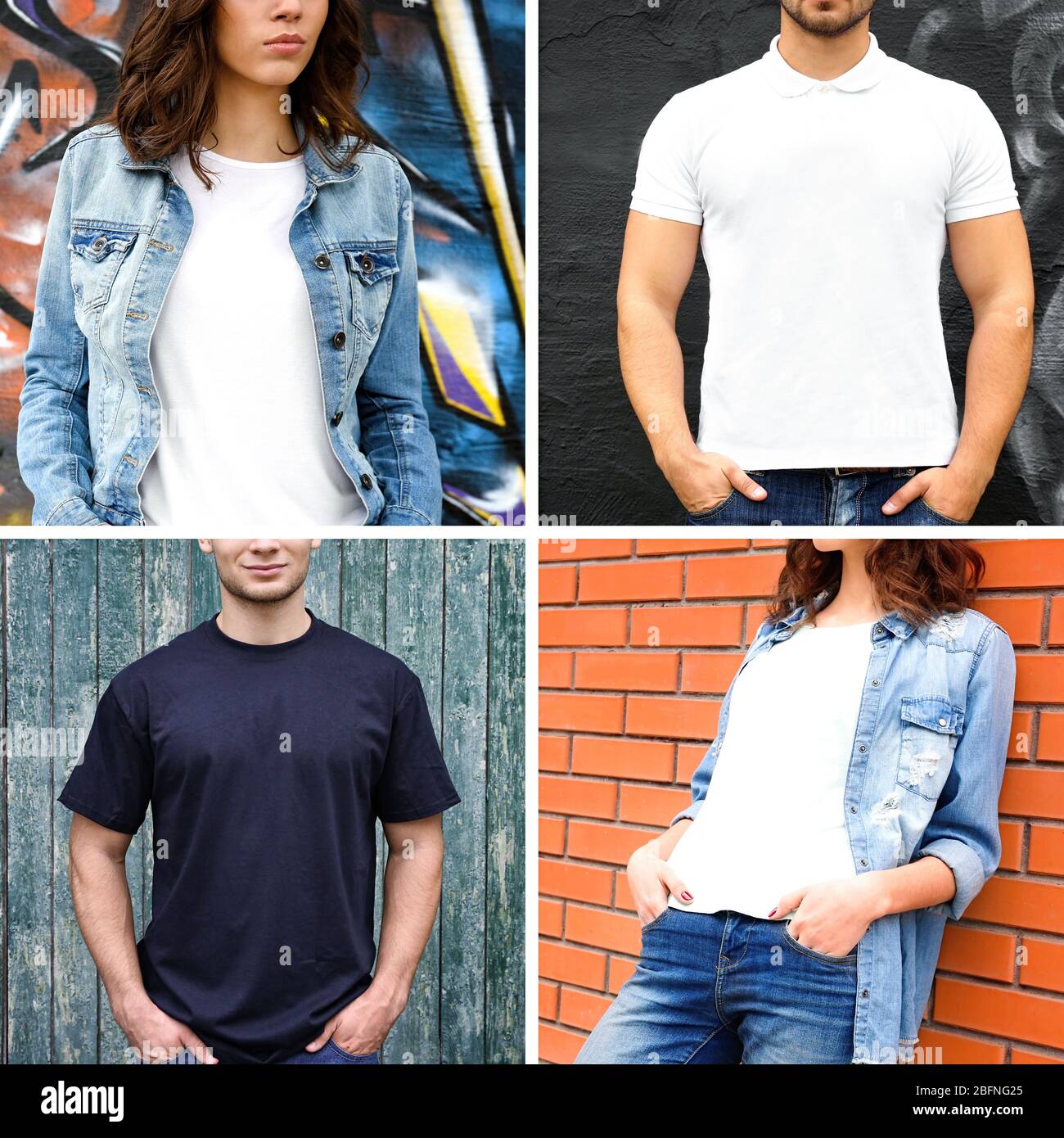 Tshirt collage hi-res stock photography and images - Alamy