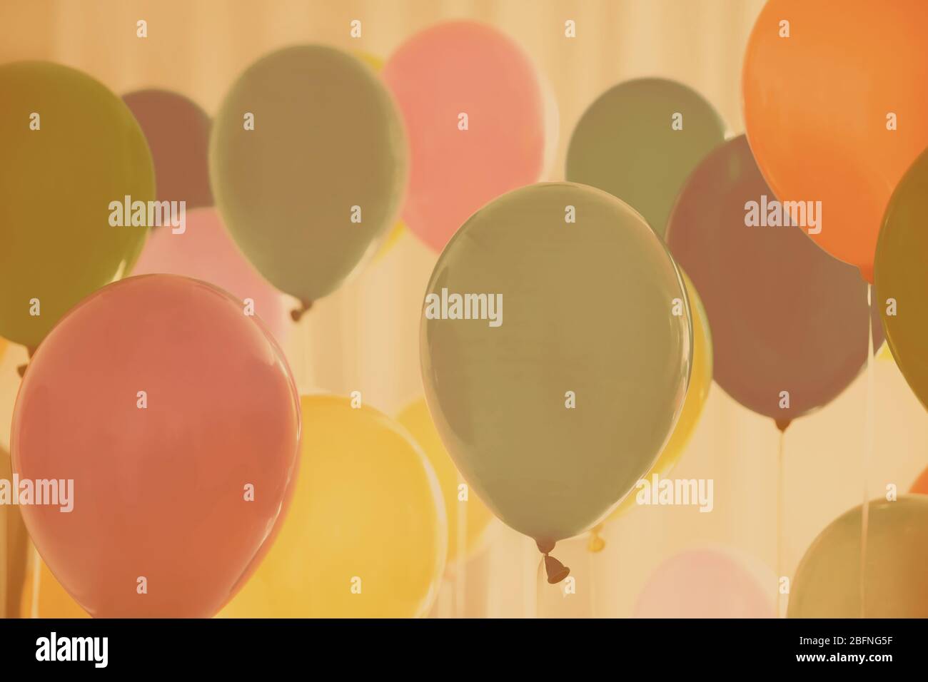 Colorful balloons, closeup Stock Photo - Alamy
