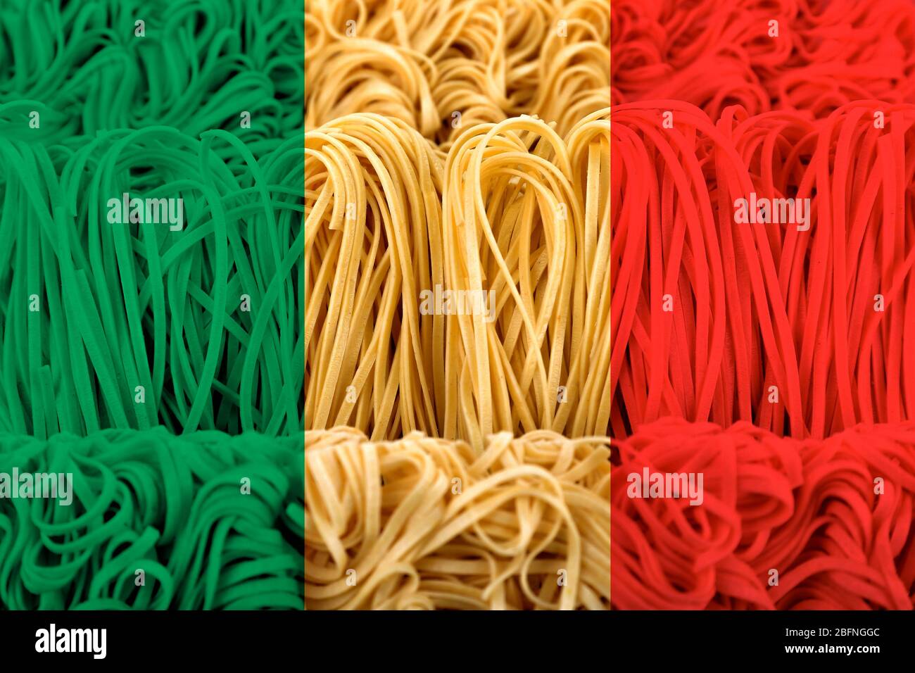 Italian flag on pasta background Stock Photo - Alamy