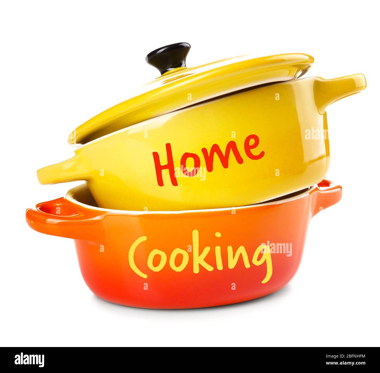Home cooking concept. Kitchenware on white background Stock Photo - Alamy