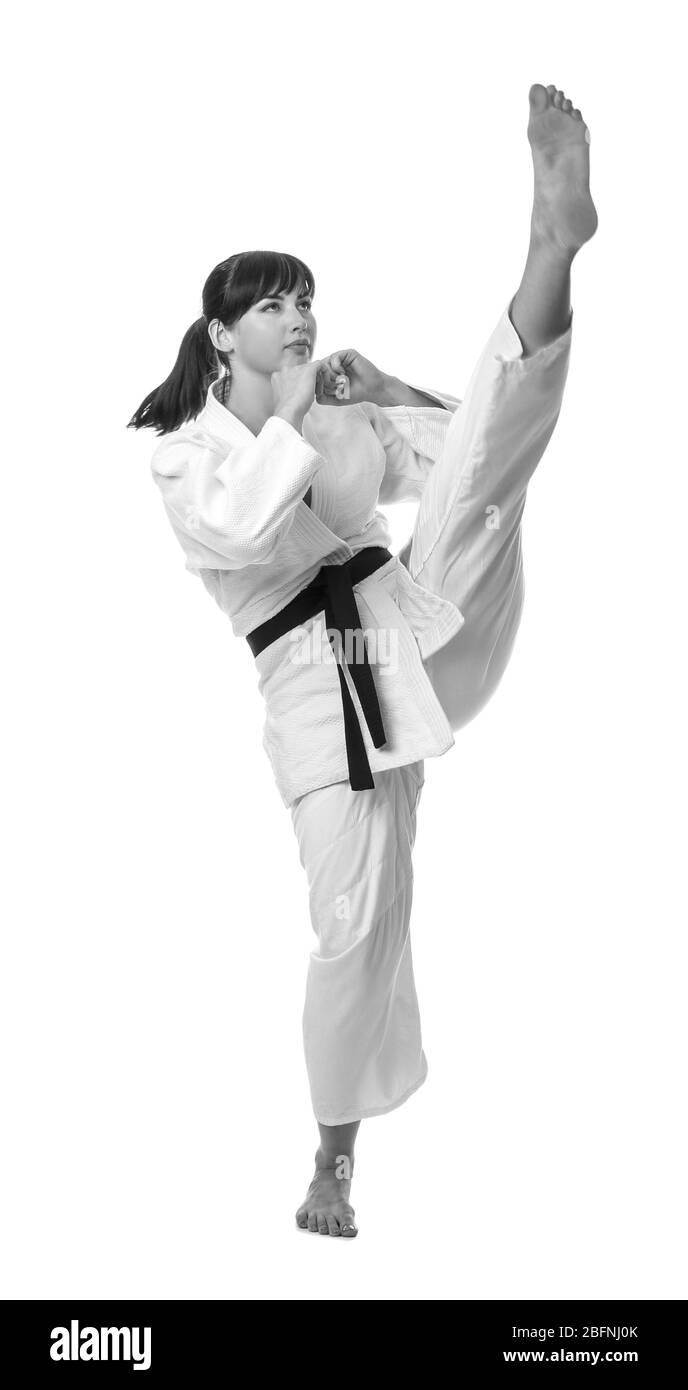 Flying Karate Kick Female