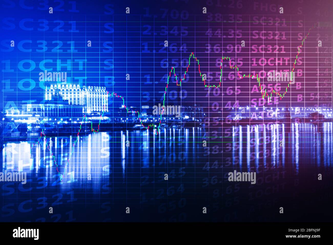 Stock market price quotes display hi-res stock photography and images ...