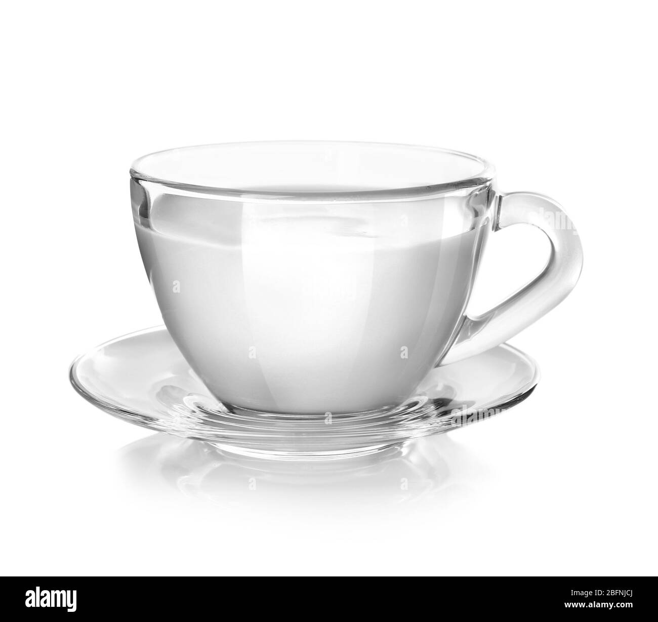 Breakfast concept cup milk Black and White Stock Photos & Images - Alamy