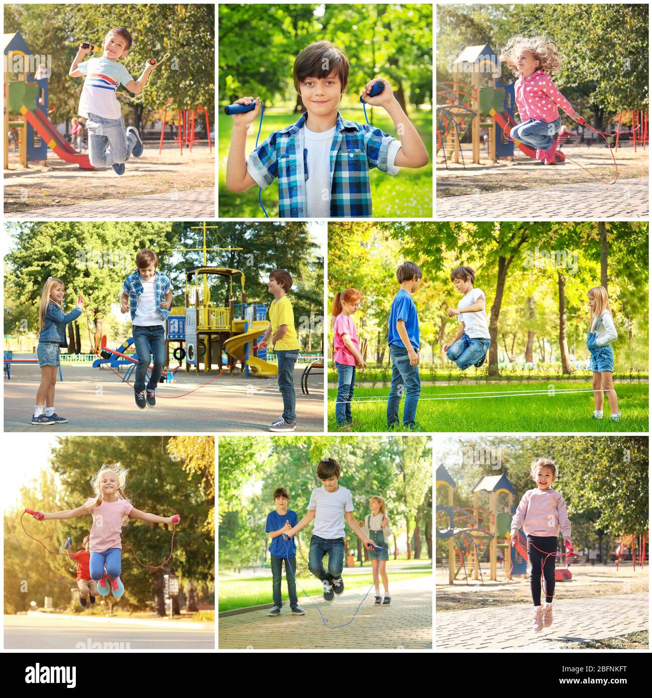 Children Jump Rope City High Resolution Stock Photography and Images ...