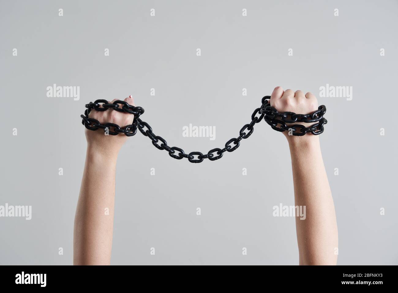 Hand chain hi-res stock photography and images - Alamy