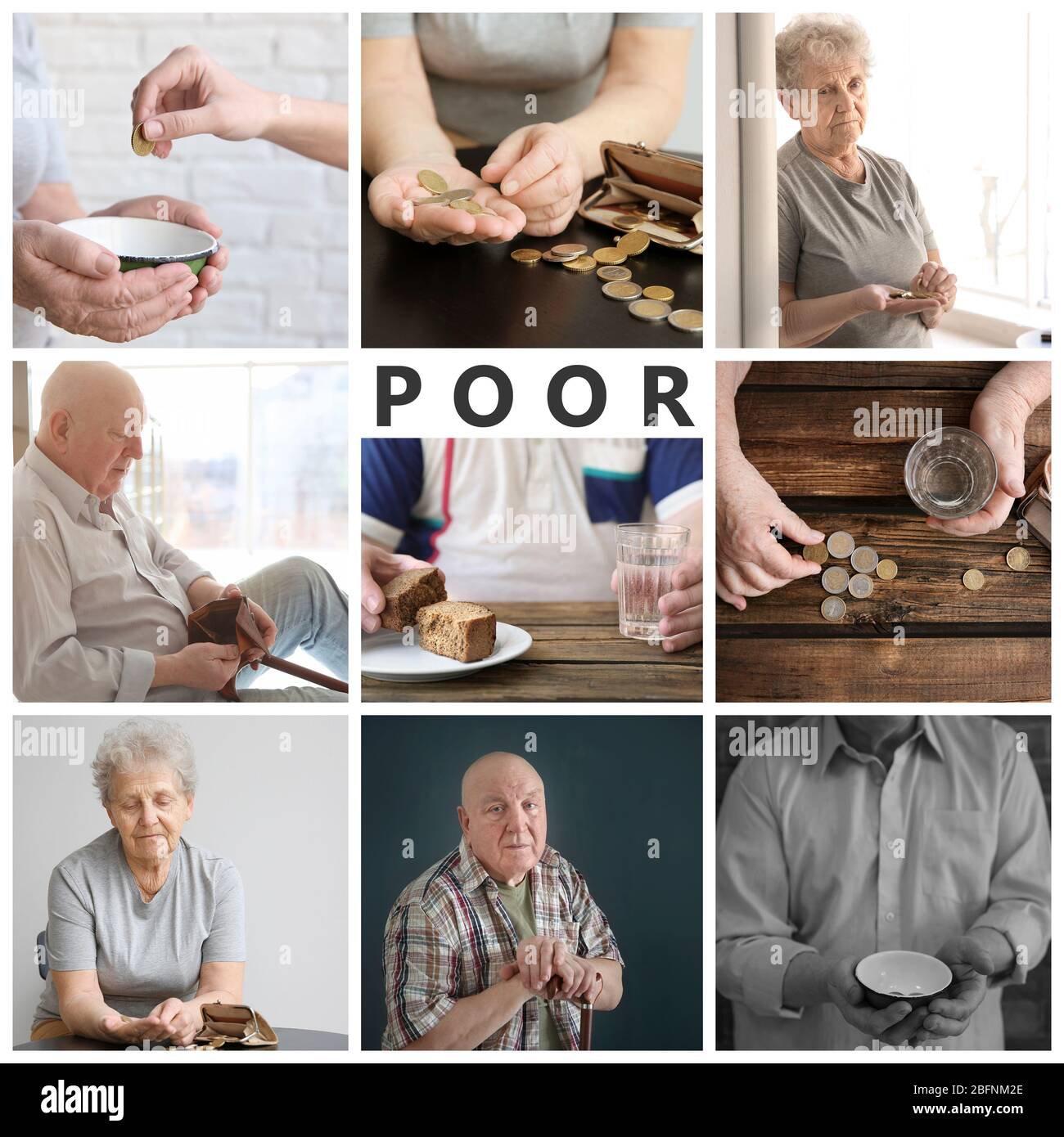 Charity social help set Cut Out Stock Images & Pictures - Alamy