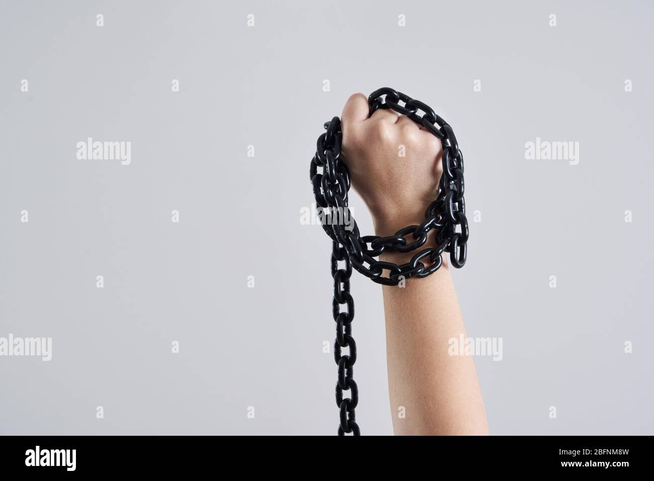 Chained up woman hi-res stock photography and images - Alamy