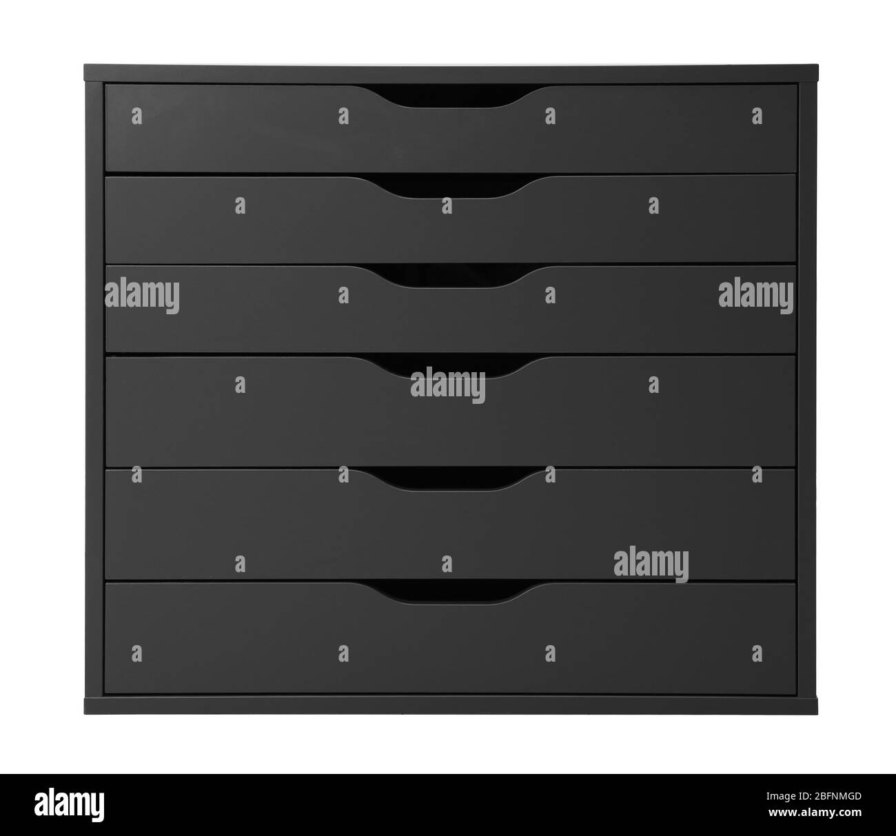 Black modern wardrobe on white background Stock Photo - Alamy