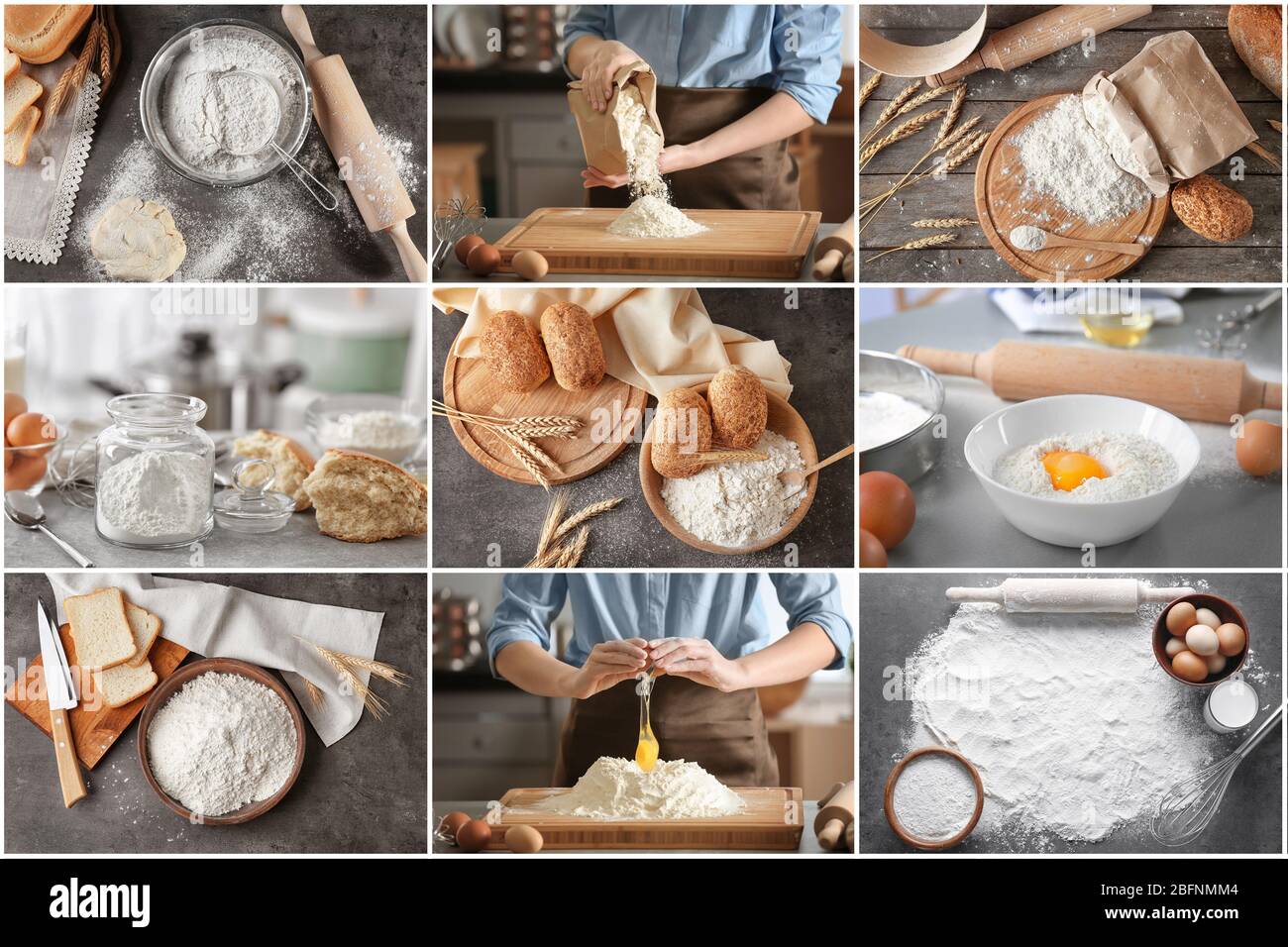 Collage cooking hi-res stock photography and images - Alamy