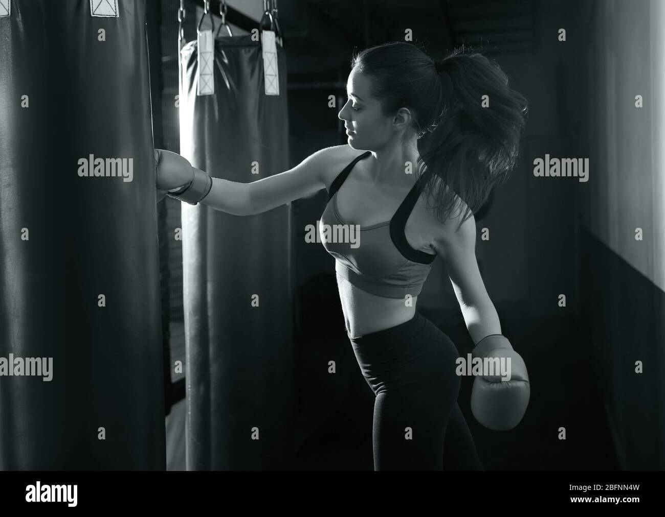 Female boxing knockout hi-res stock photography and images - Alamy