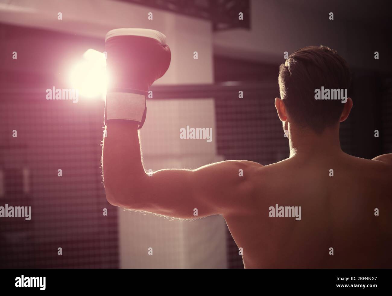 Boxer in ring hi-res stock photography and images - Alamy