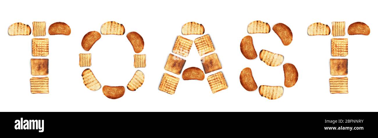 Bread toast word hi-res stock photography and images - Alamy