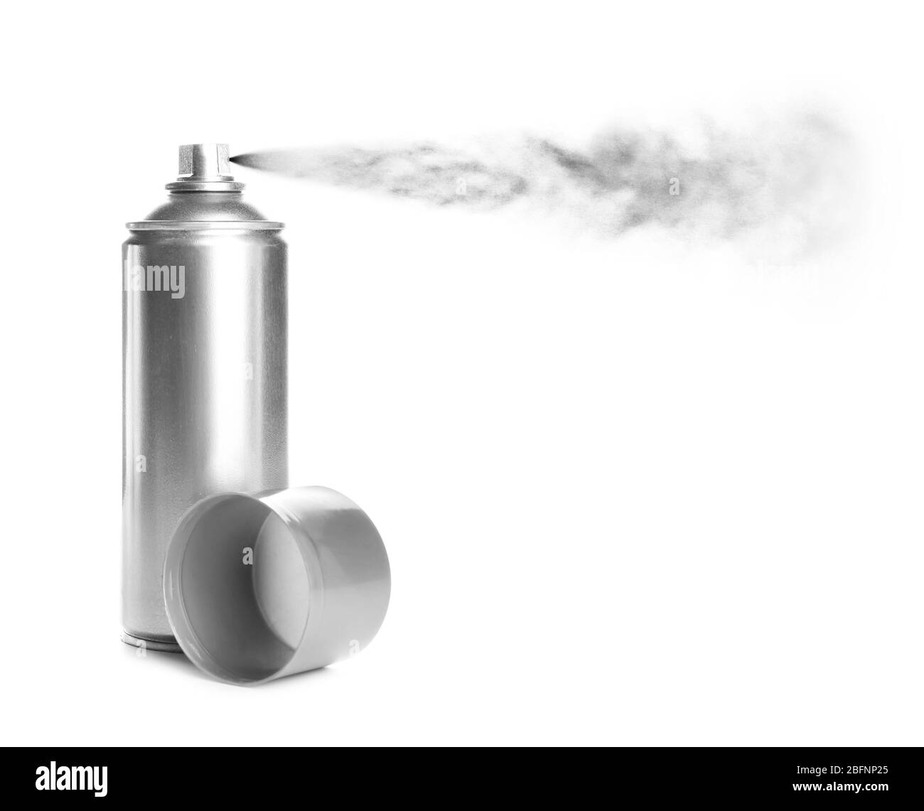 Spray paint can white background Black and White Stock Photos & Images ...