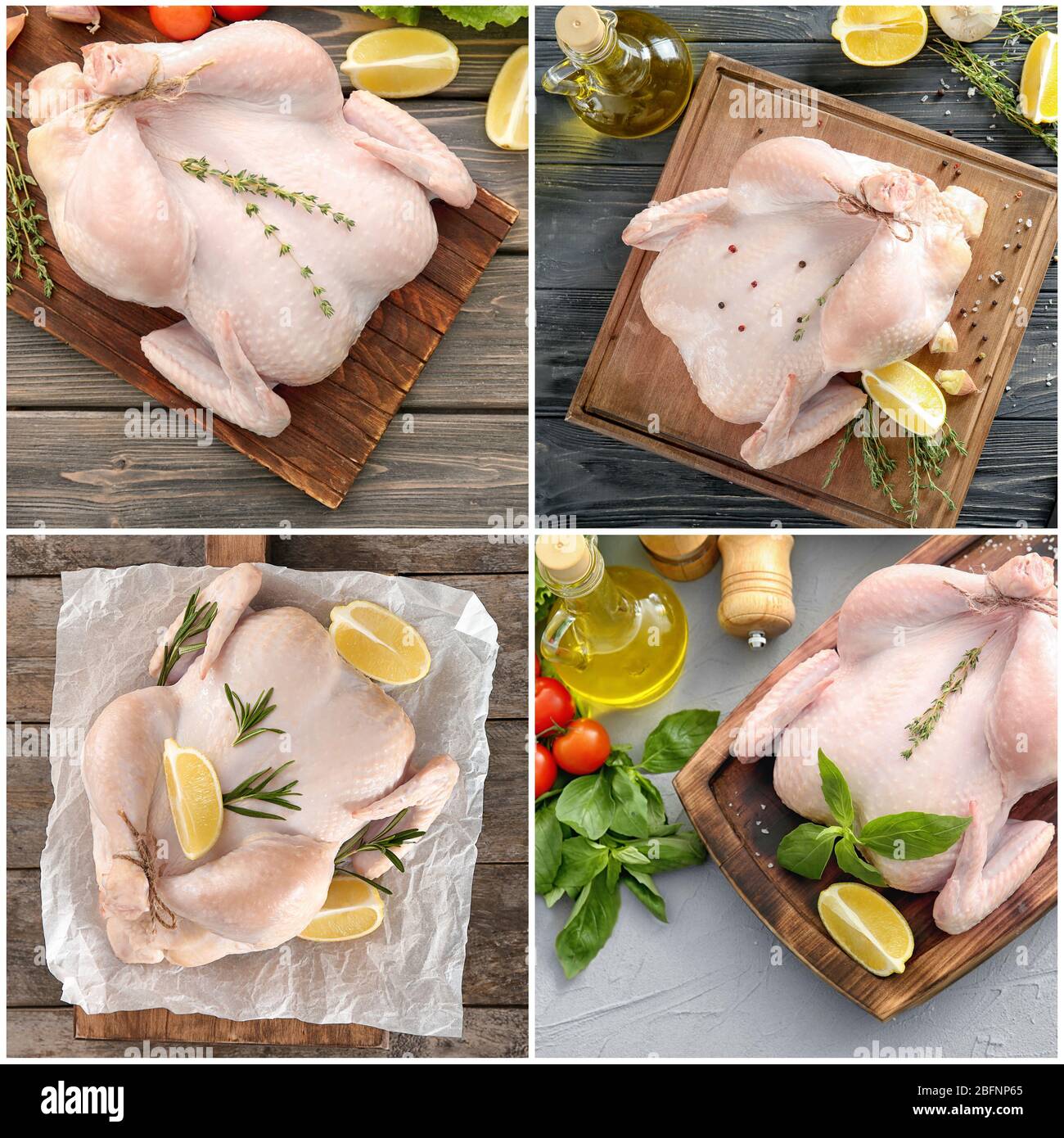 Whole raw chickens hi-res stock photography and images - Alamy