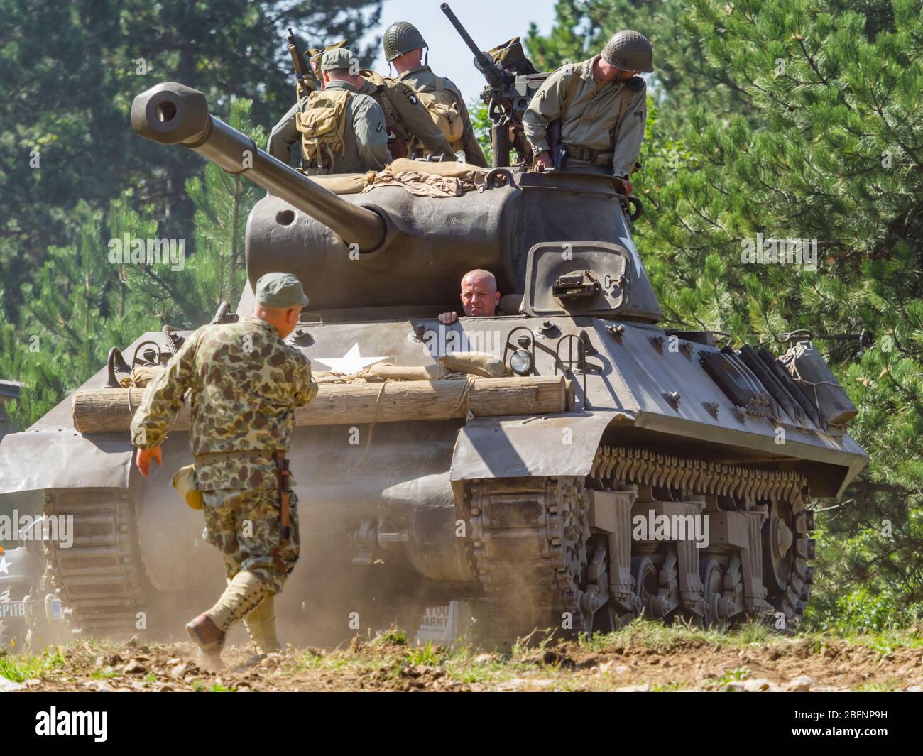 Reviving history of Slovenia Pivka museum of military history representing WW2 USA American army ...