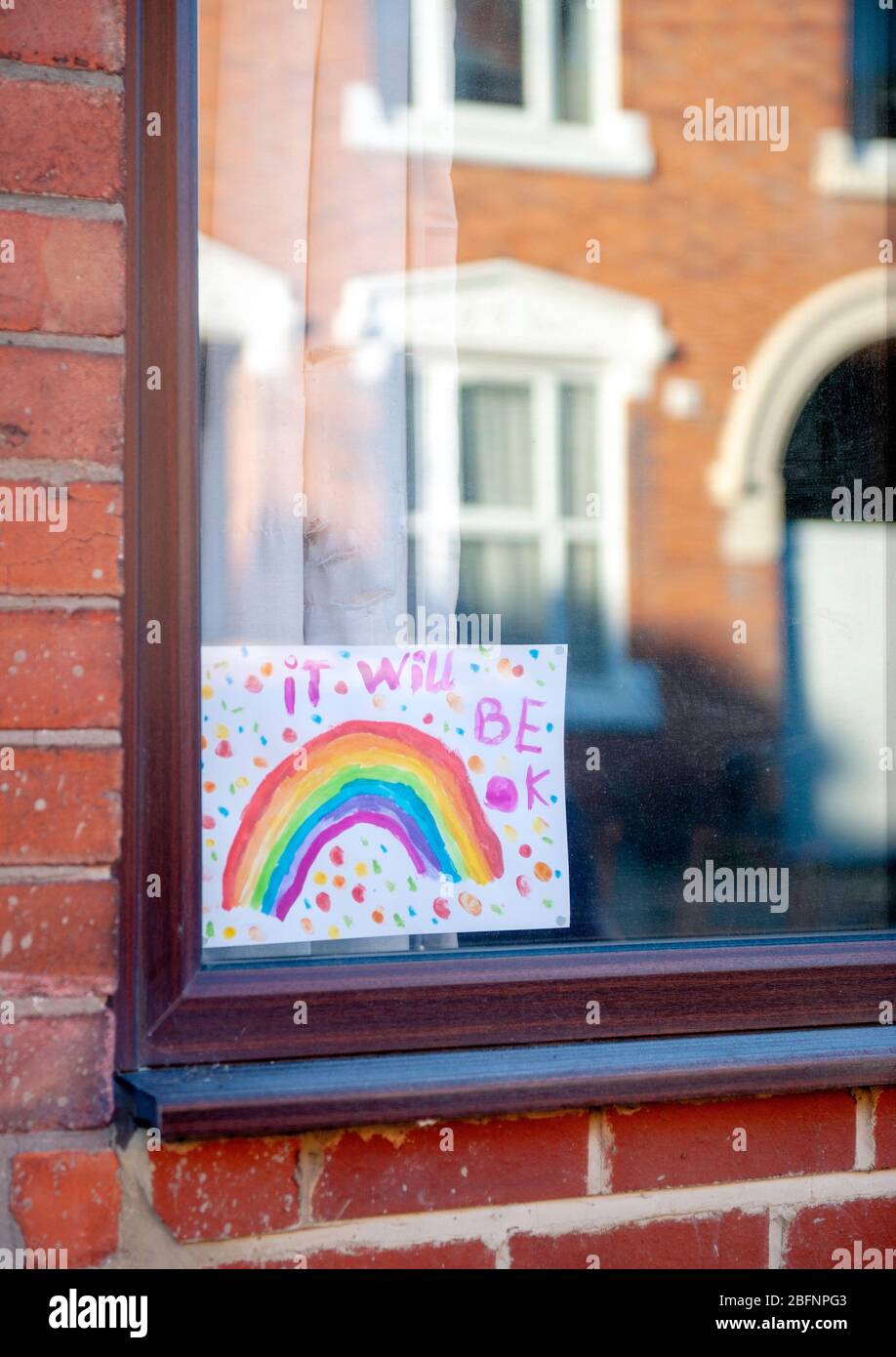 Colourful hand drawn rainbows and heartfelt messages to NHS workers ...
