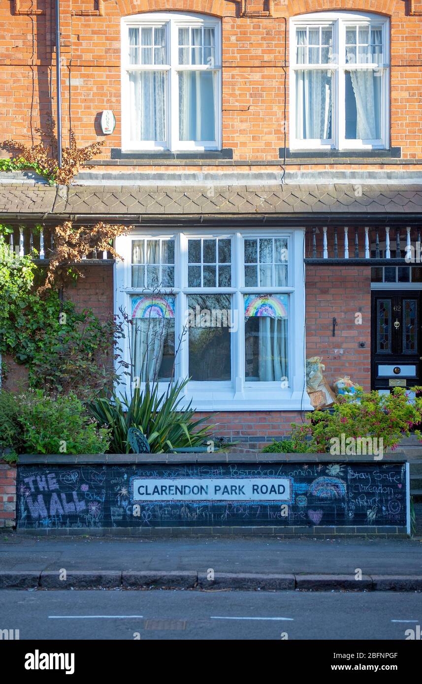 Colourful hand drawn rainbows and heartfelt messages to NHS workers ...