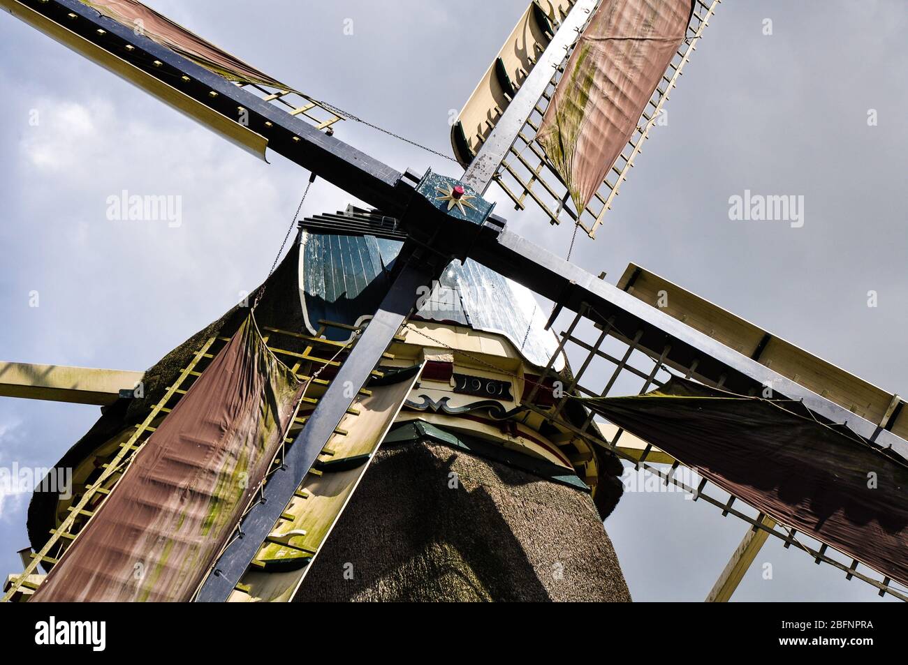 Windmill outside of Rotterdam Stock Photo - Alamy