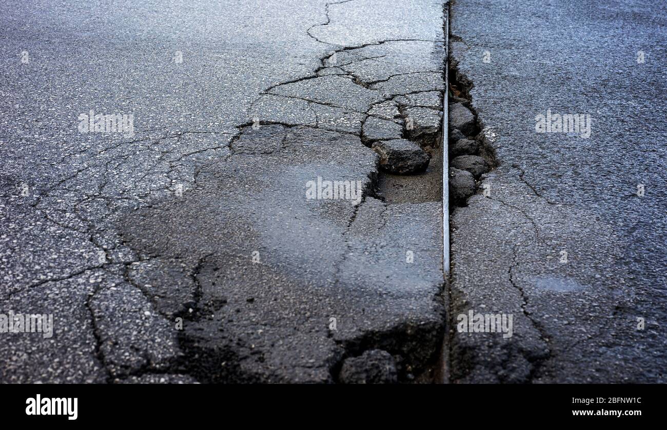 Highway needs repair hi-res stock photography and images - Alamy