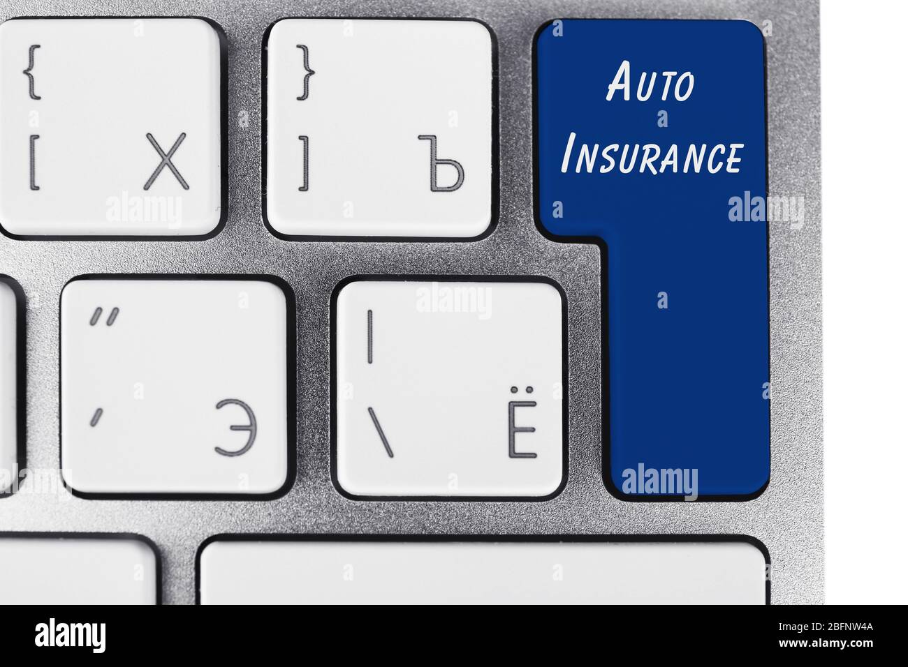 AUTO INSURANCE button on keyboard, closeup Stock Photo - Alamy