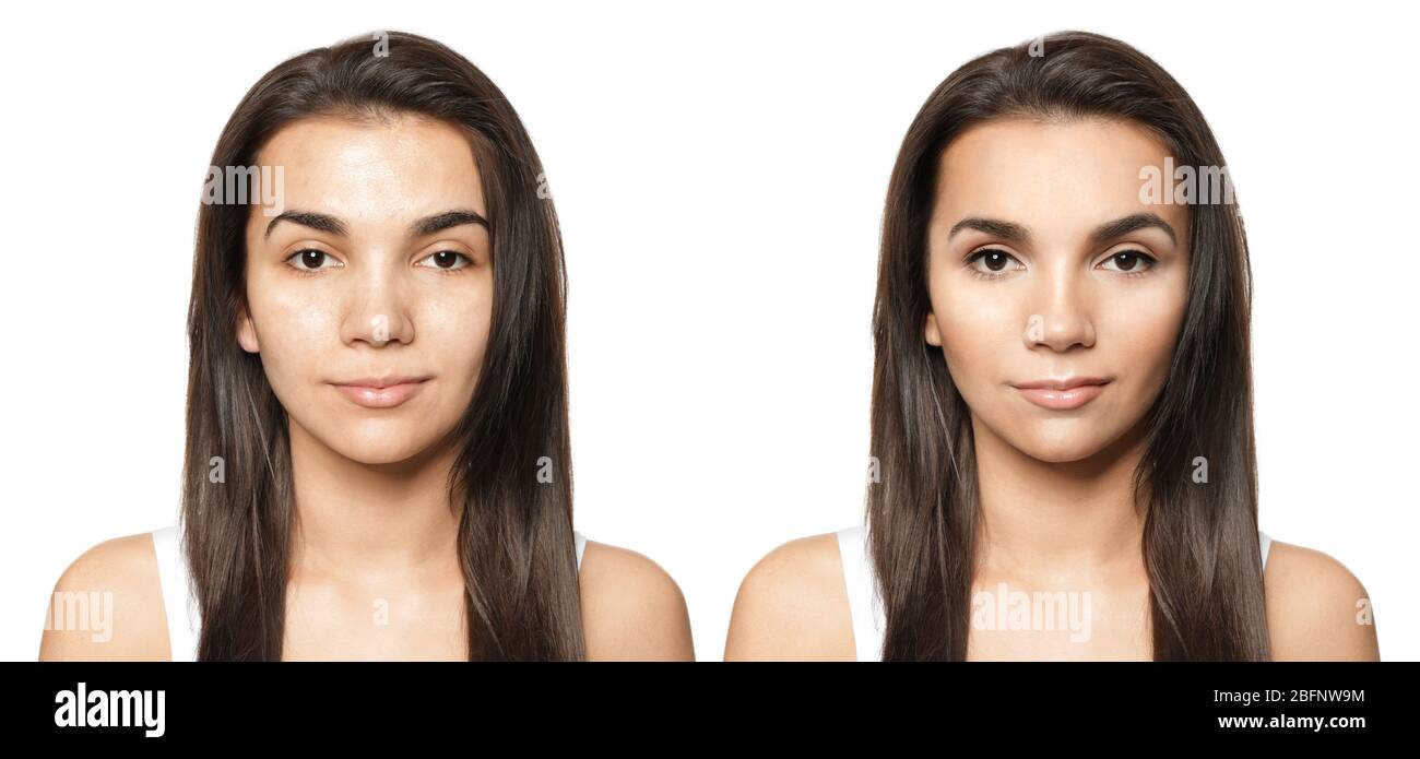 Woman makeover before after body hi-res stock photography and images ...