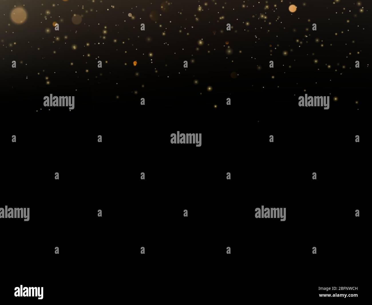 Gold particle overlay on black hi-res stock photography and images - Alamy