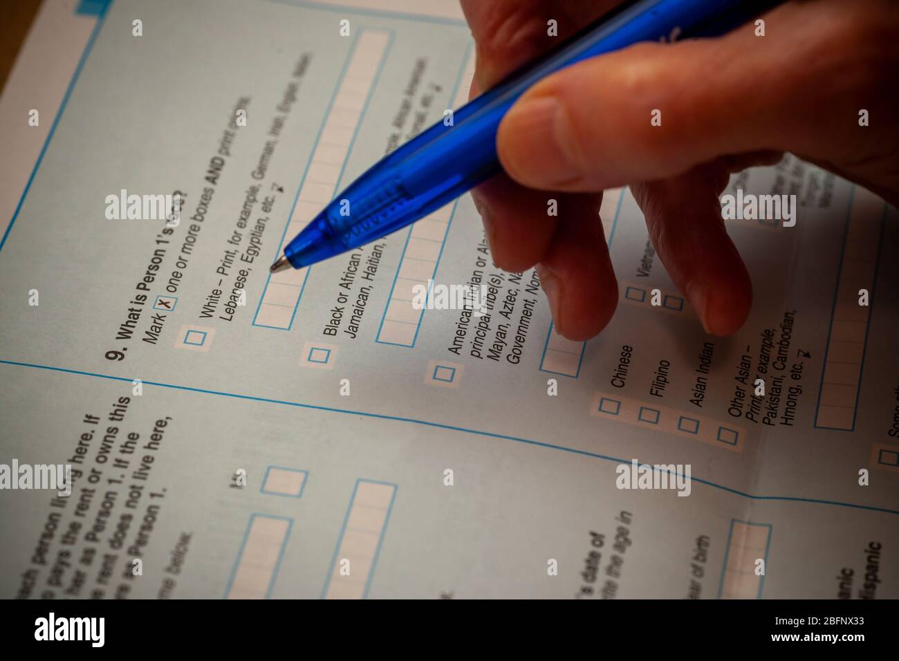 Us census form 2020 hi-res stock photography and images - Alamy