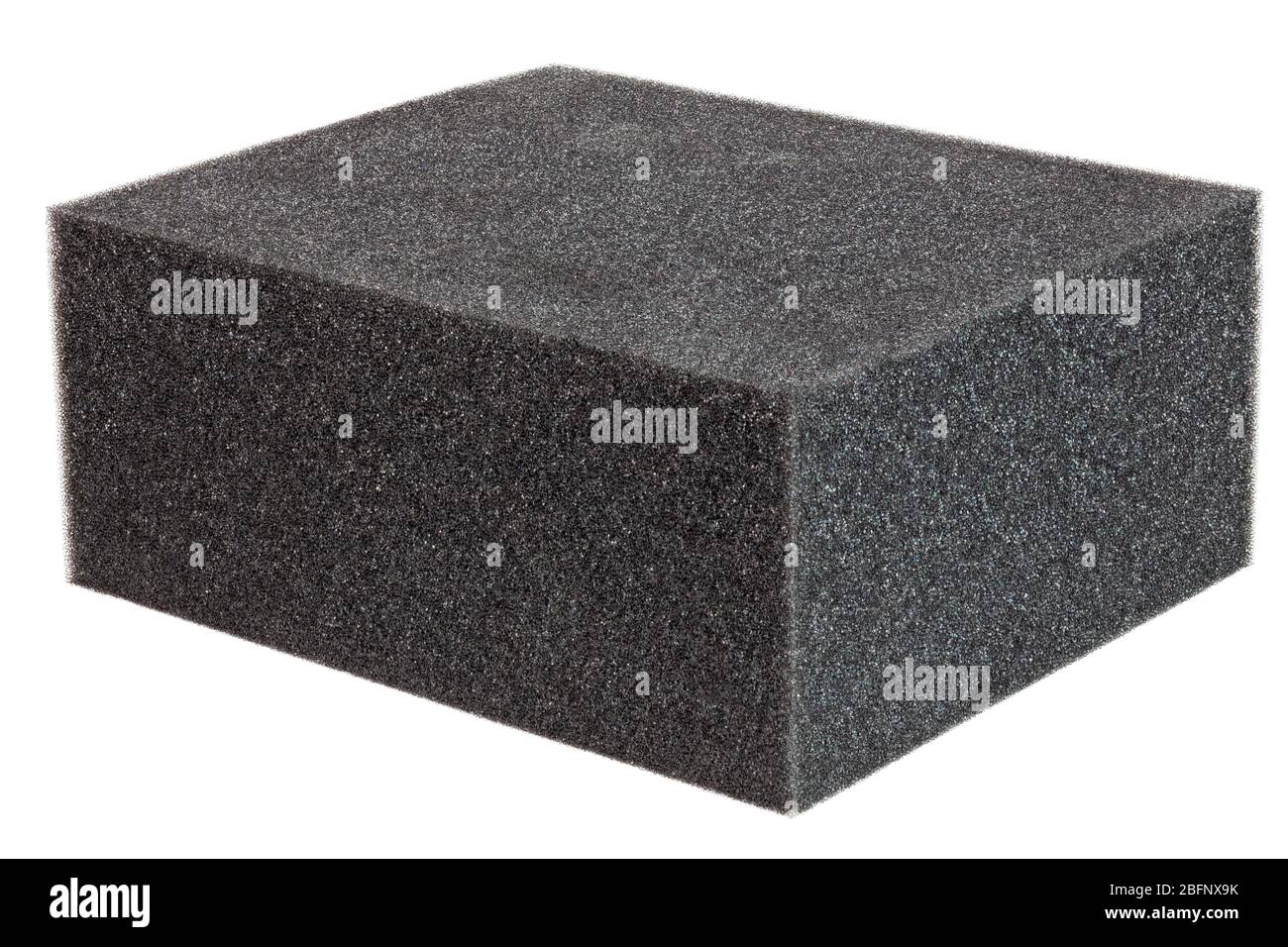 a box of flat black foam rubber sponge texture and background Stock ...