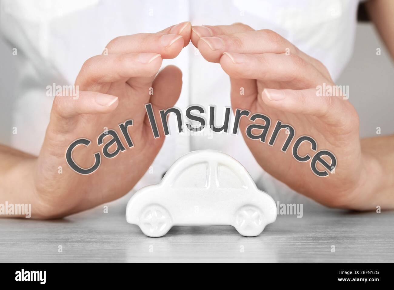 Car insurance concept female hi-res stock photography and images - Alamy