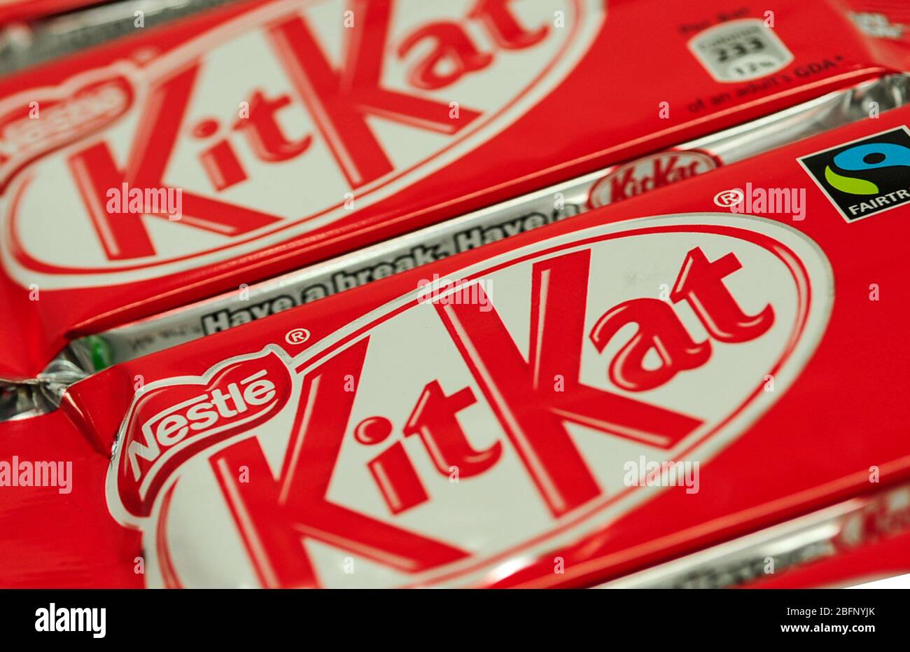close up of nestle kitkat Stock Photo - Alamy