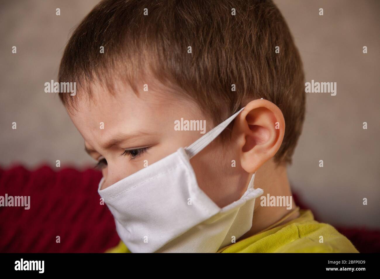 Covid-19. Pandemic and home isolation. Children and medical treatment ...