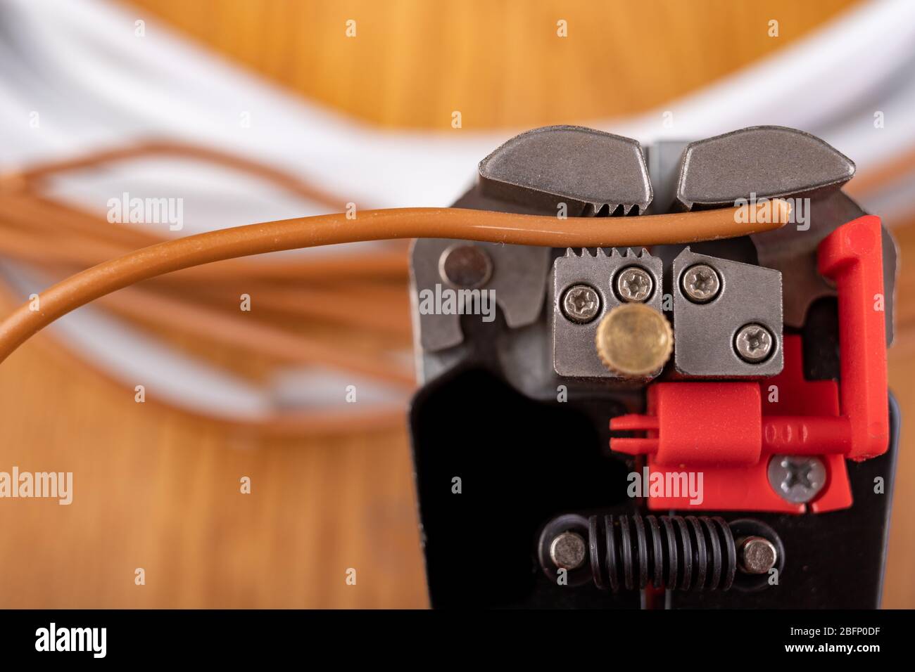 Electrician worker work wire stripper hi-res stock photography and ...
