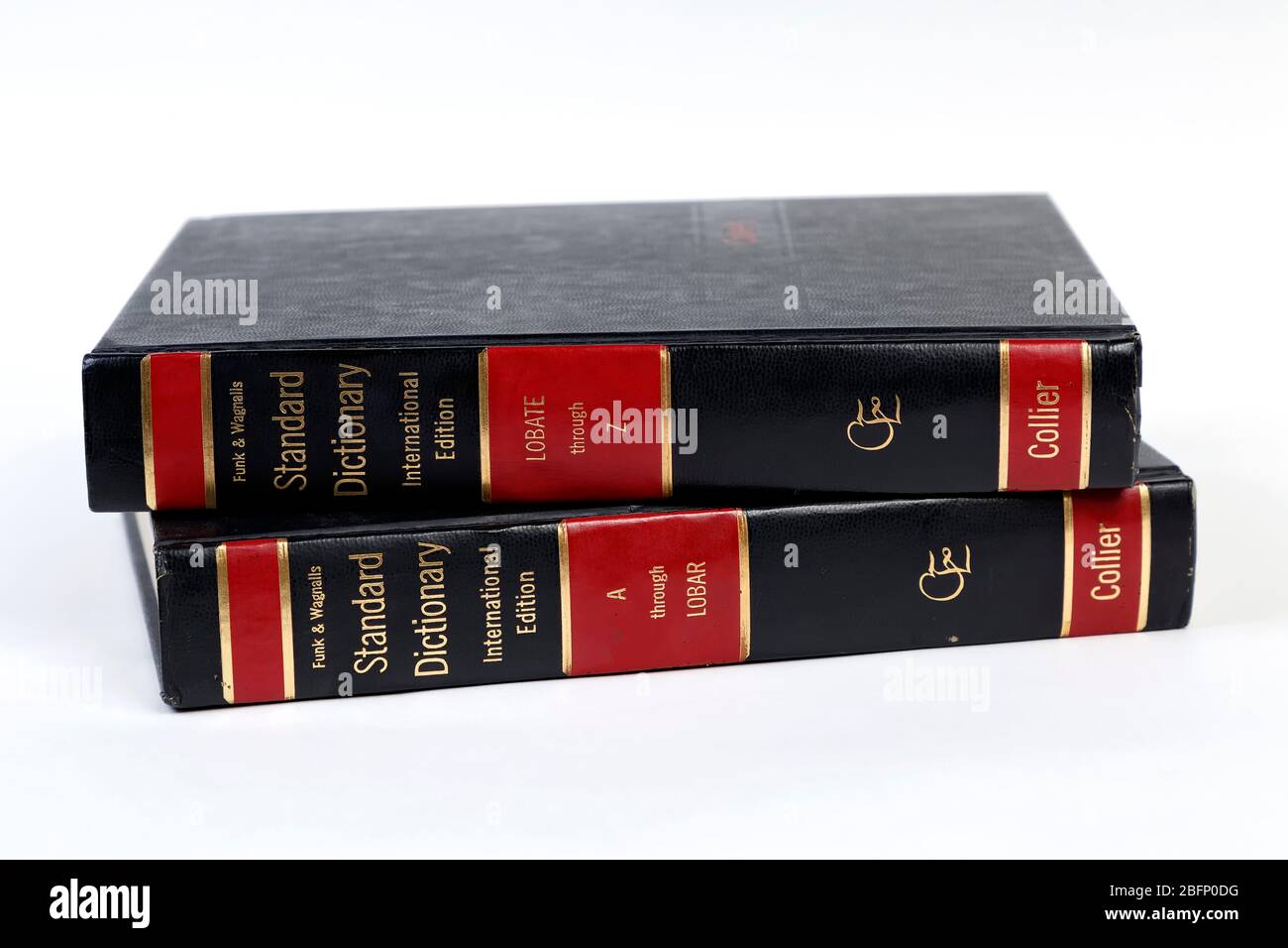 English Dictionary isolated on a pure white background Stock Photo - Alamy