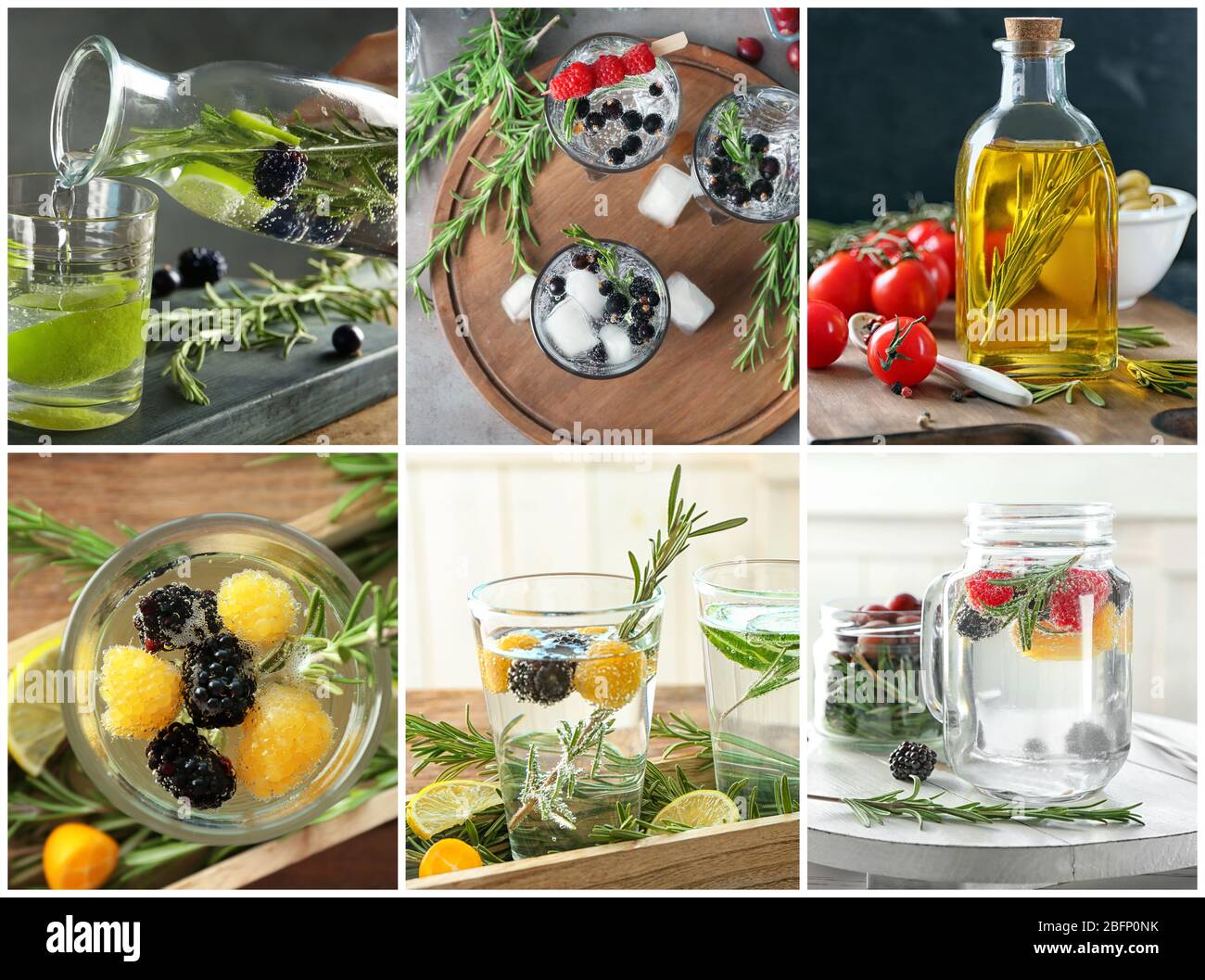 Glass infused water different Cut Out Stock Images & Pictures - Alamy