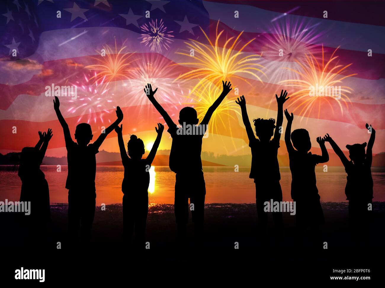 Boy night fireworks background High Resolution Stock Photography and ...