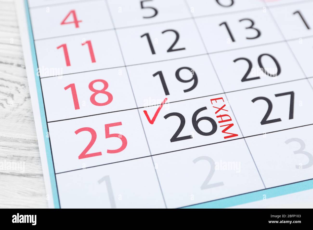 Examination reminder message hi-res stock photography and images - Alamy