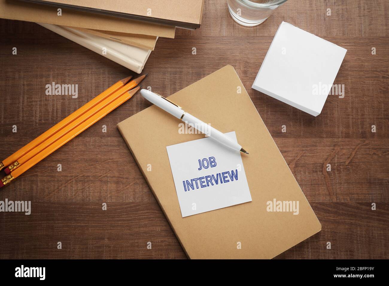 Interview text on notepad hi-res stock photography and images - Alamy
