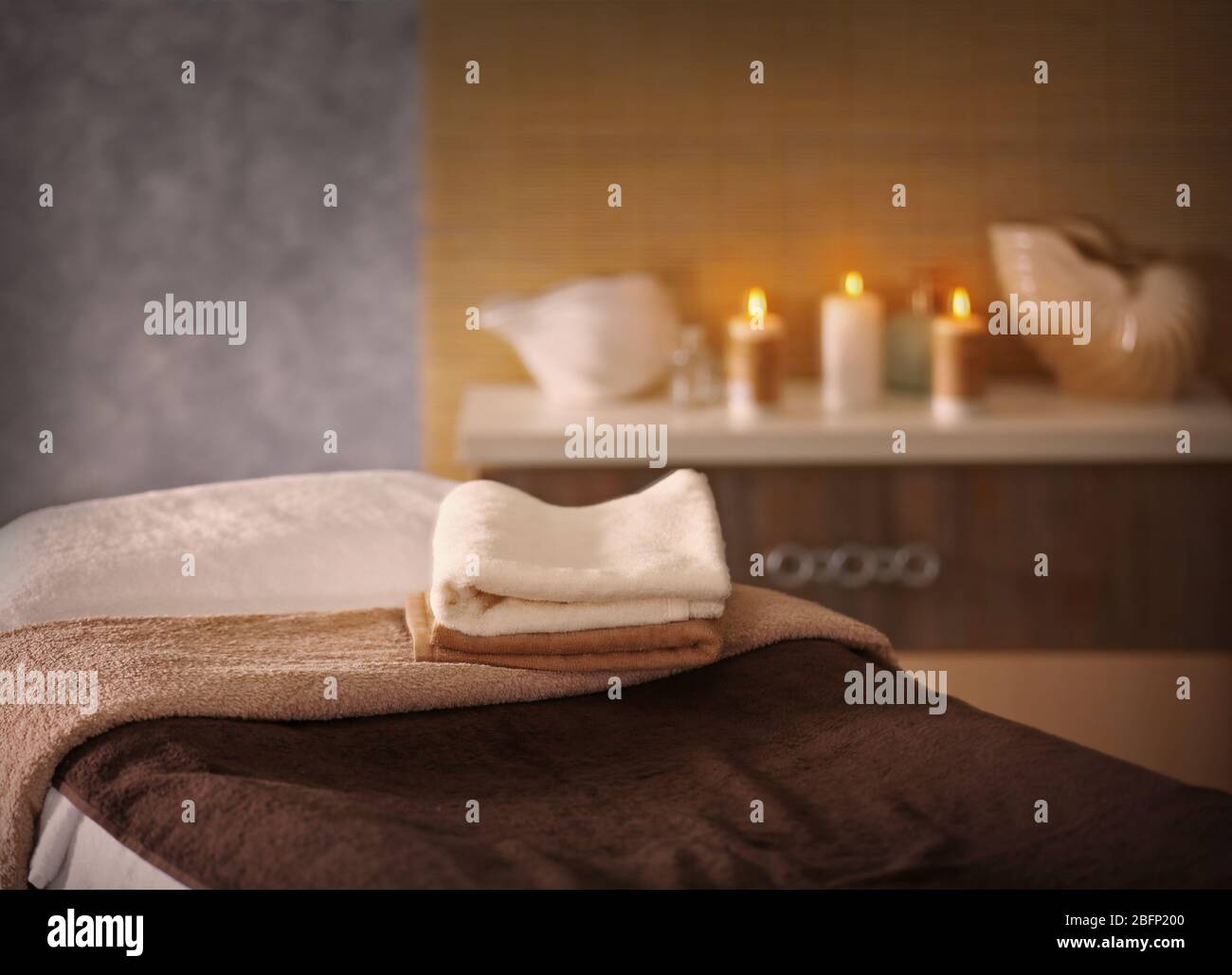 Place for relaxation in modern wellness center Stock Photo - Alamy