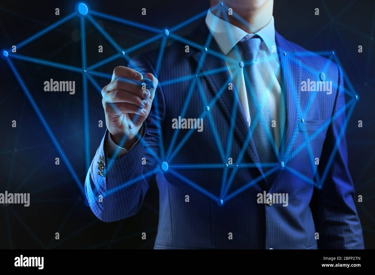 Wireless connection, futuristic technology concept Stock Photo - Alamy