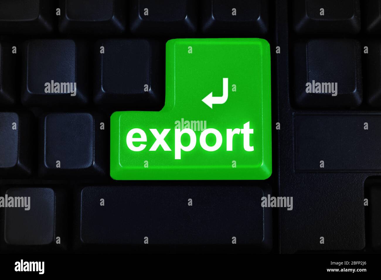 Keyboard green button send hi-res stock photography and images - Alamy