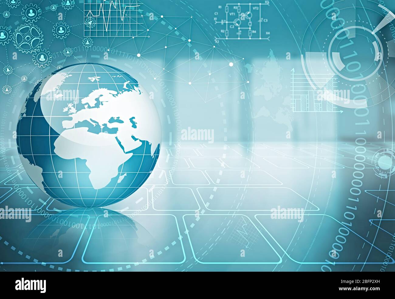 New world technology, globalization concept Stock Photo - Alamy