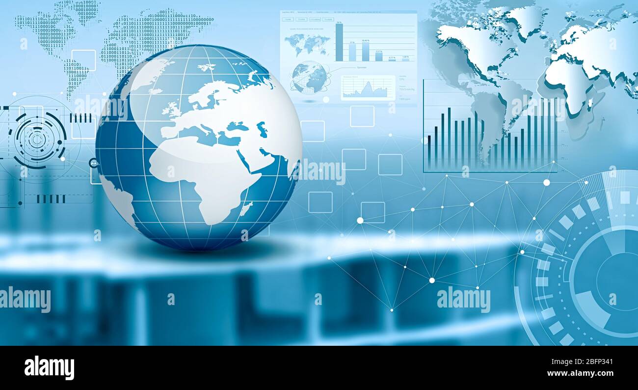 New world technology, globalization concept Stock Photo - Alamy