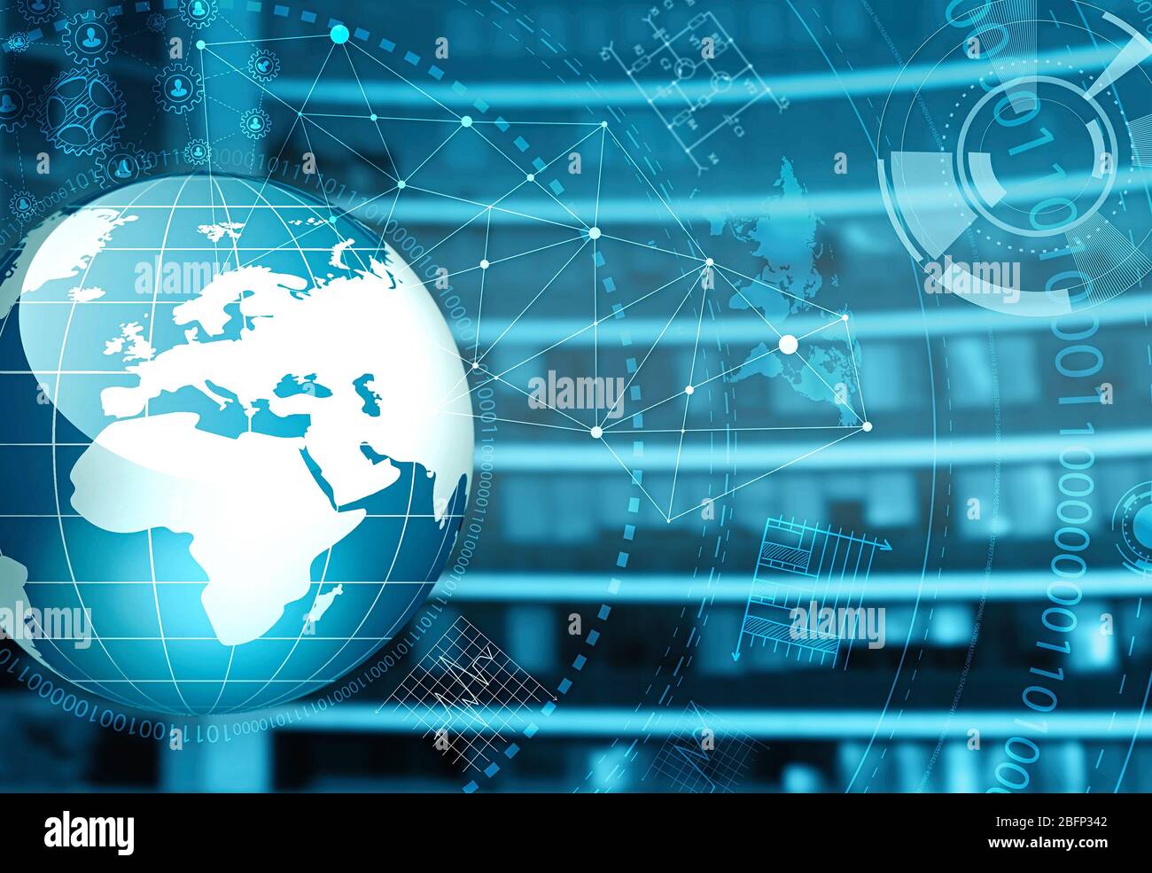 New world technology, globalization concept Stock Photo - Alamy