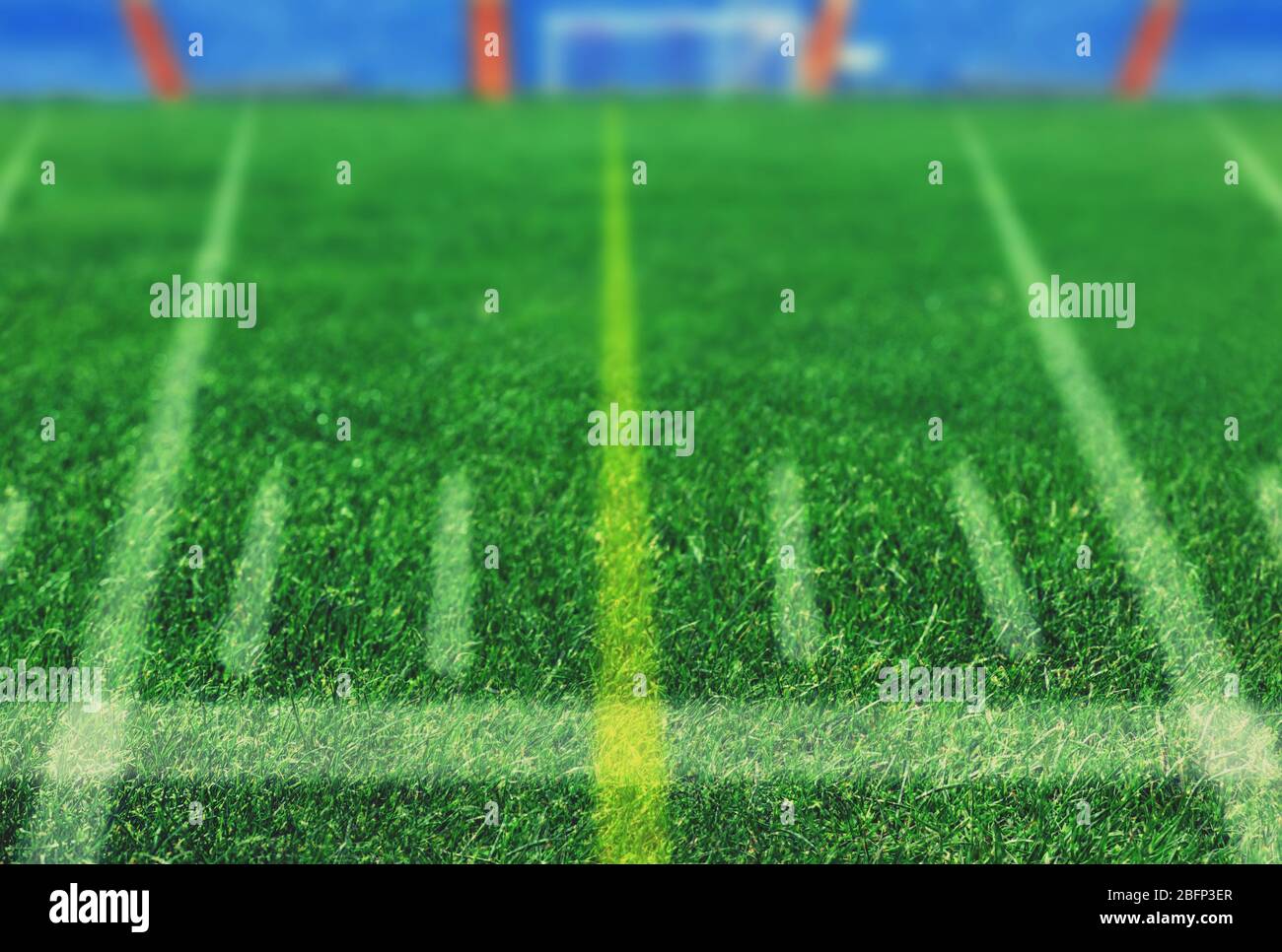 Football field, team sport texture Stock Photo - Alamy
