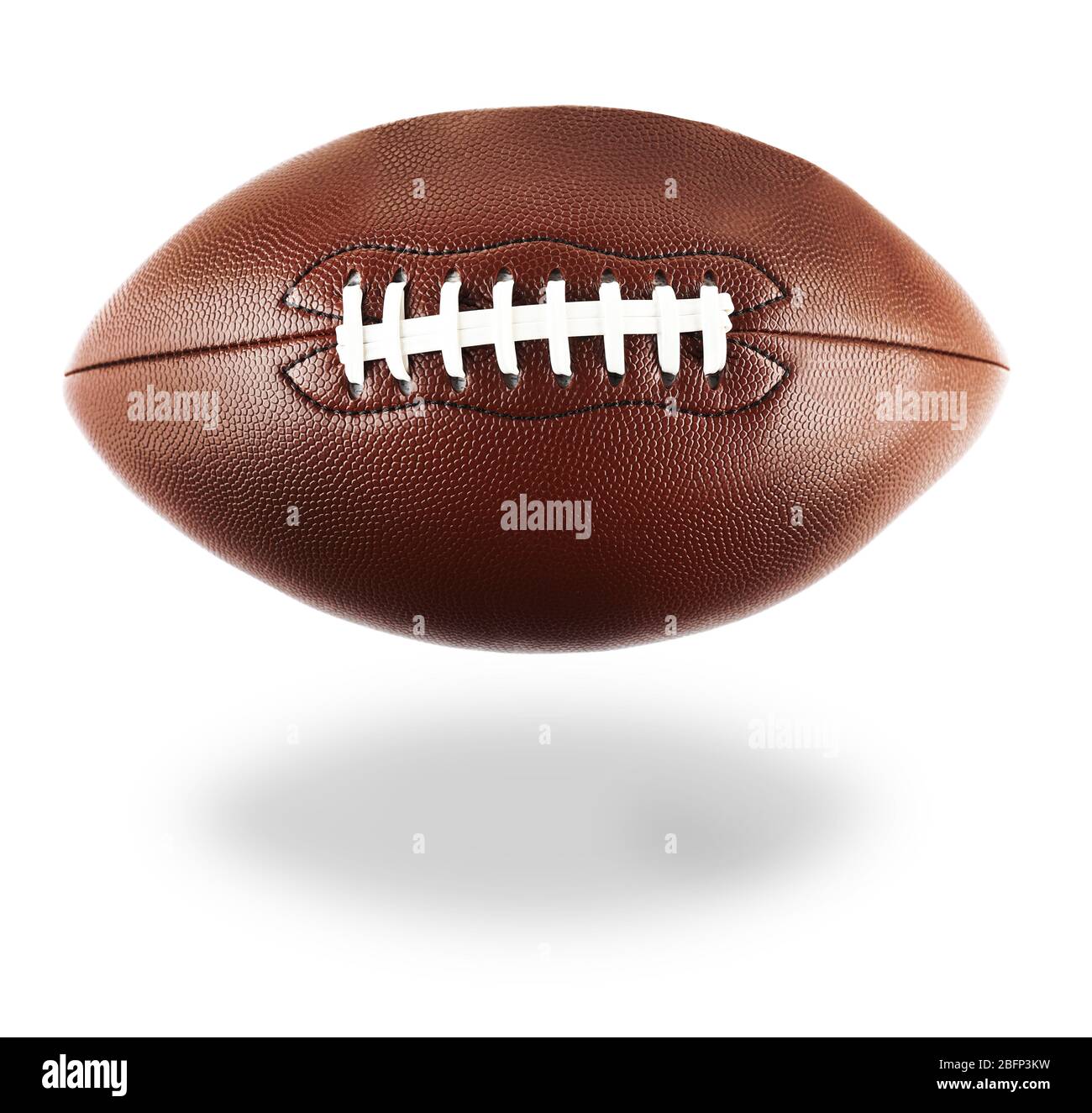 American football with shadow, isolated on white background Stock Photo ...