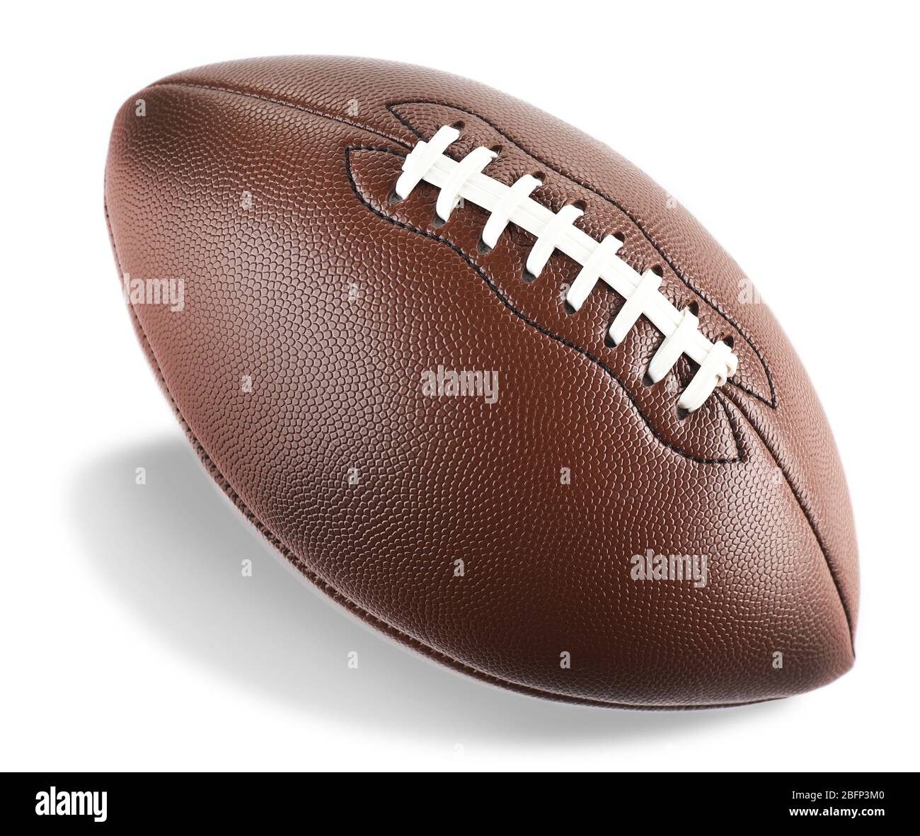 American football with shadow, isolated on white background Stock Photo ...