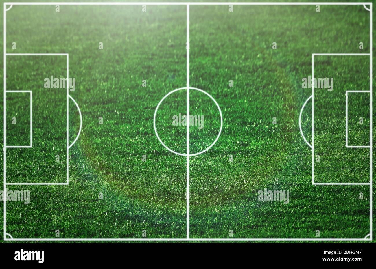 Soccer football field stadium Stock Photo - Alamy