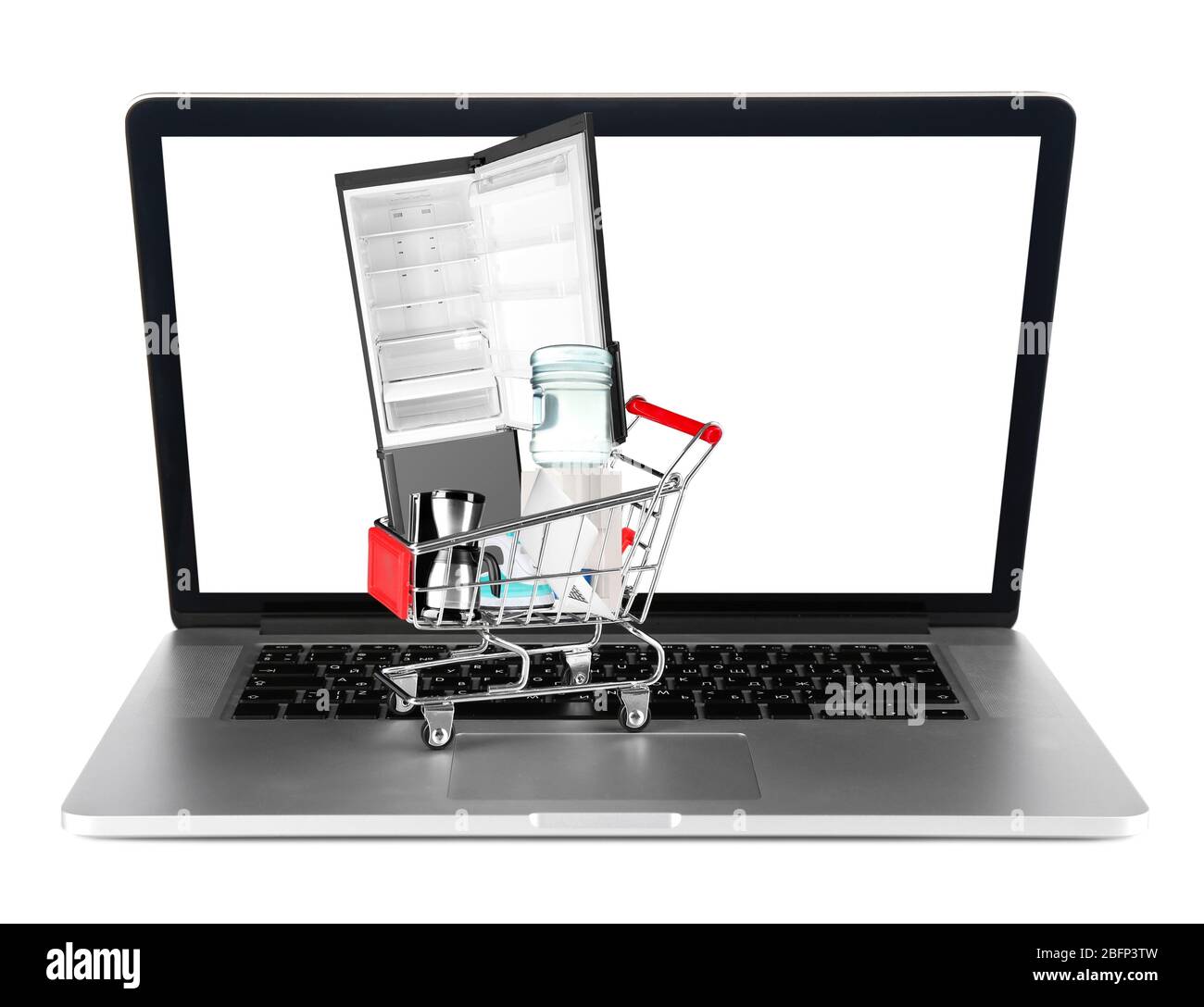 Set online grocery shopping Cut Out Stock Images & Pictures - Alamy