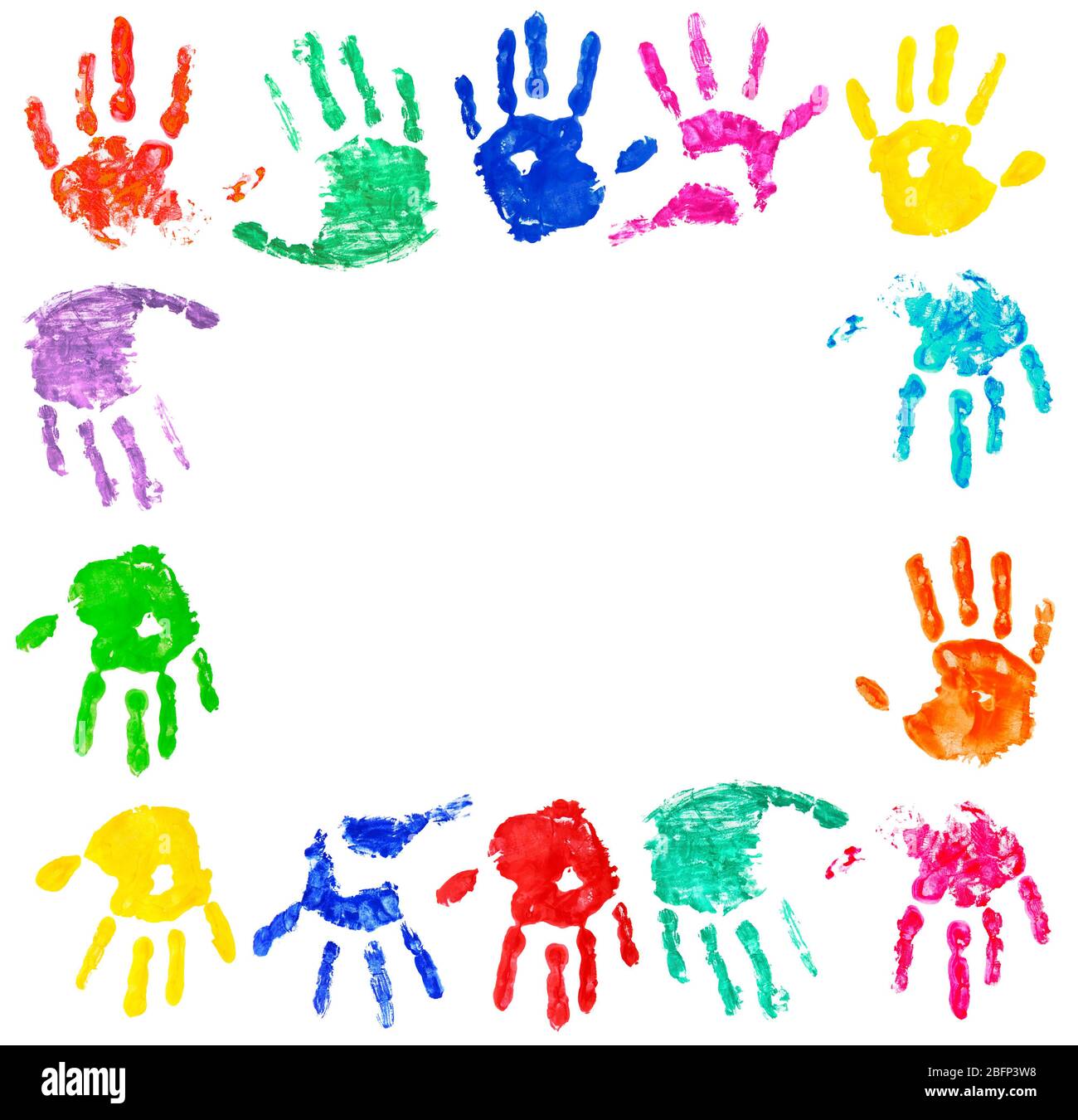 Children handprint Cut Out Stock Images & Pictures - Alamy